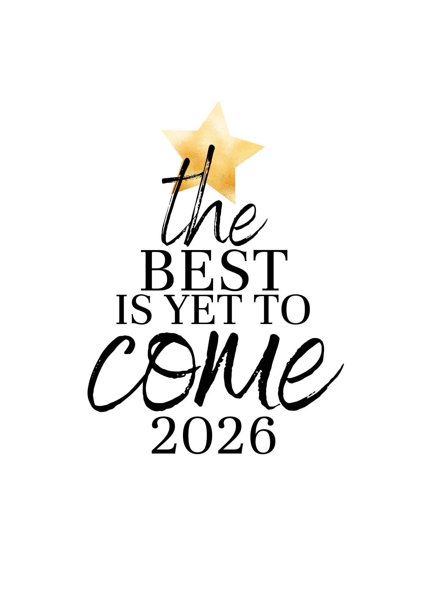 The Best is Yet to Come 2026 | New Year Card – Greetings by Pelipost