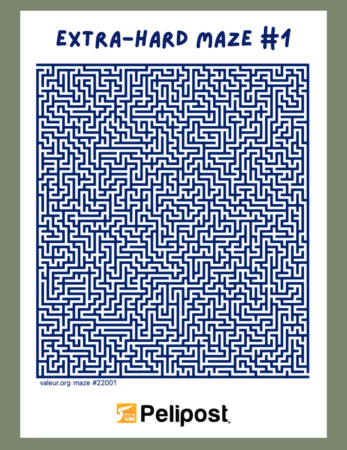 Maze #1 | FREE Digital Download – Greetings by Pelipost